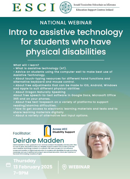ESCI Webinar: Intro to assistive technology for students who have ...